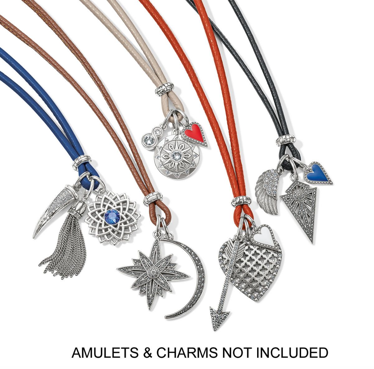 Leather Amulet Necklace | Harbor Blue – Nini's Treasures